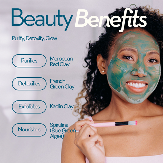 Blue Green Algae Mask | Detoxifying Kaolin Clay Mask